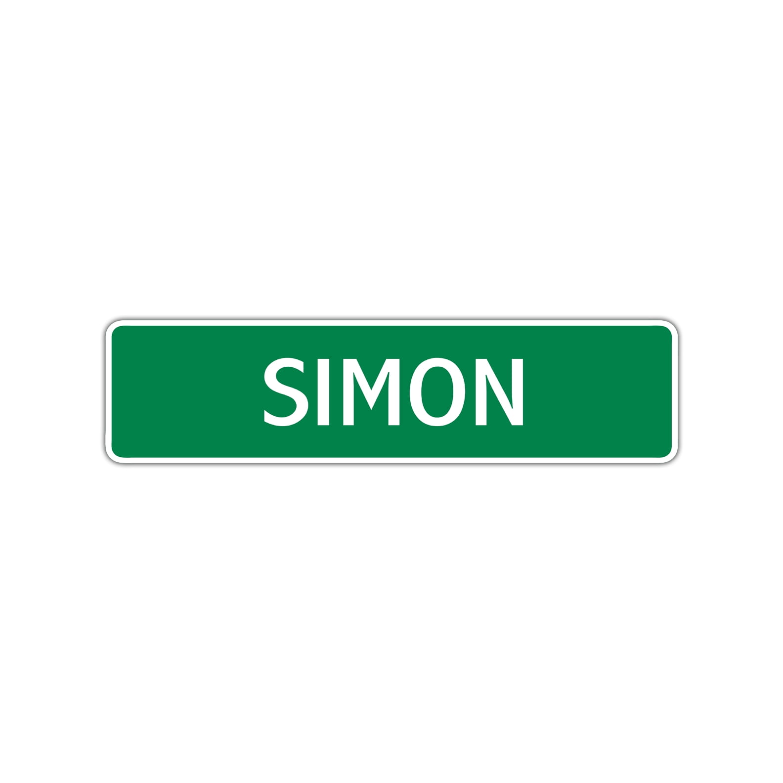 Simon Boys Children Name Wall Plaque Decoration Letter Printed Label ...