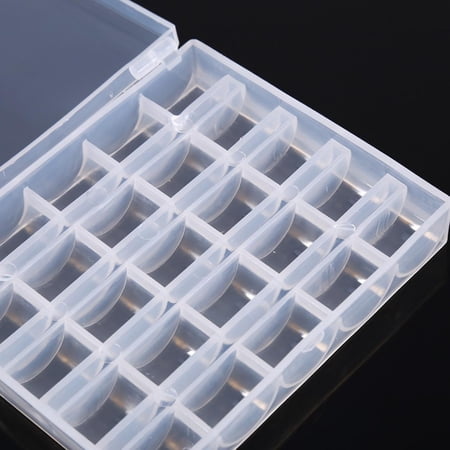 Spptty Bobbin Box 1pc Plastic Empty Bobbins Case, Spool Box Bobbin ...