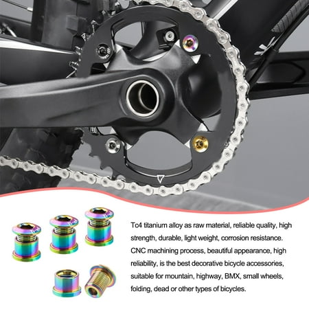 4 Pieces Bikes Alloy Screw Universal Bicycles Fixing Chainwheel Bikes ...