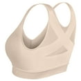 Dream Bras Copper Therapy Zip-Front Bra, Nude, Medium - Walmart.com