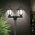 xaoyunyn Vintage Outdoor Waterproof Solar Post Light Decorative Dual ...