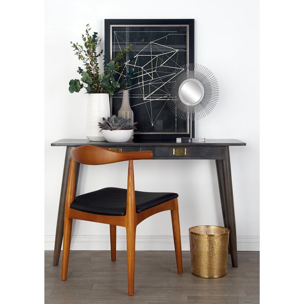 DecMode Silver Round Aluminum, Traditional and Sophisticated Accent ...