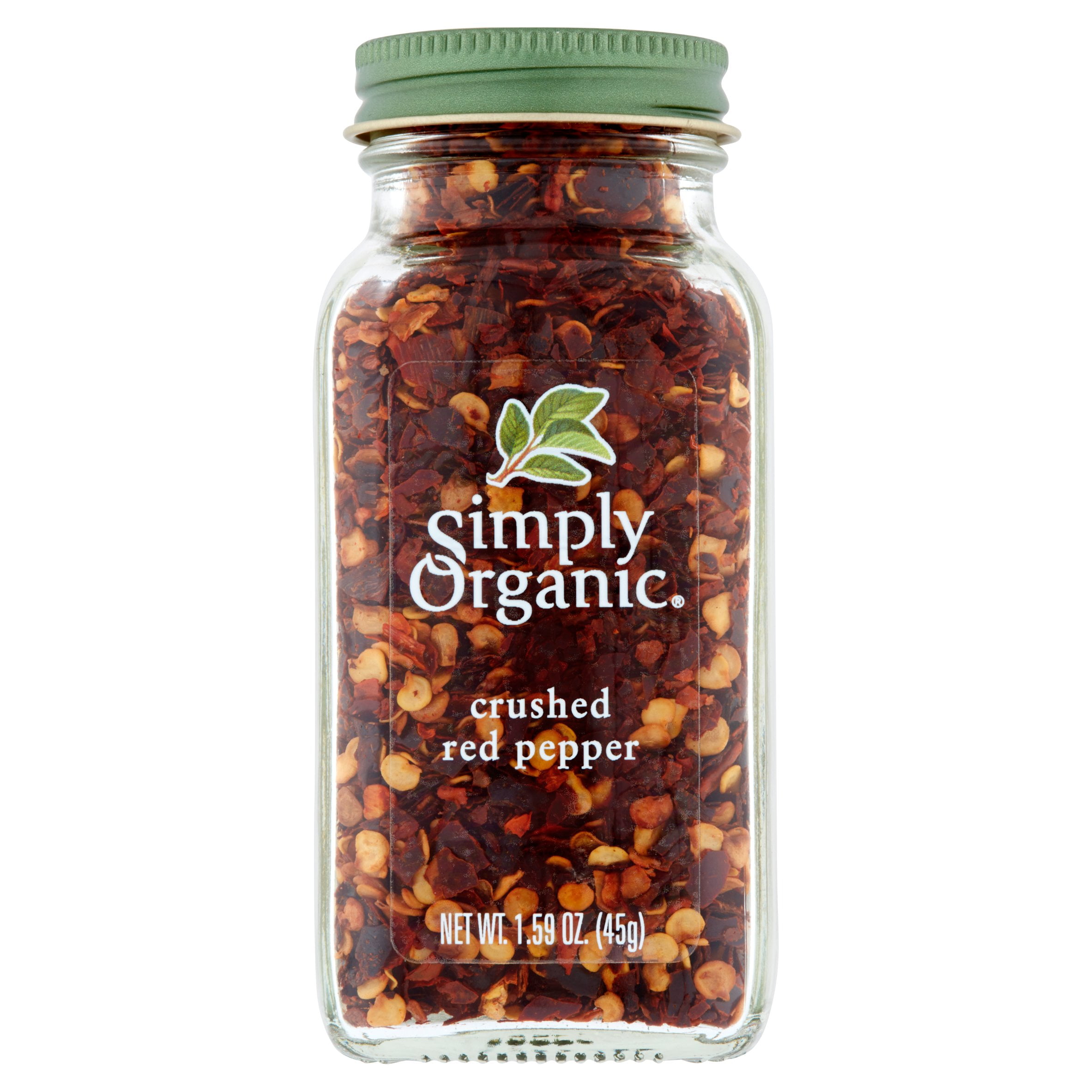 Simply Organic Crushed Red Pepper, 1.59 oz, 6 pack - Walmart.com