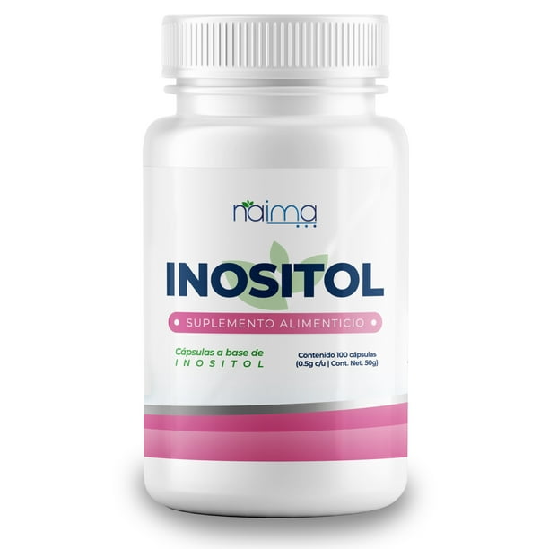 Inositol 100 Cápsulas Pure Inositol Suplemento Alimenticio Ingredientes ...