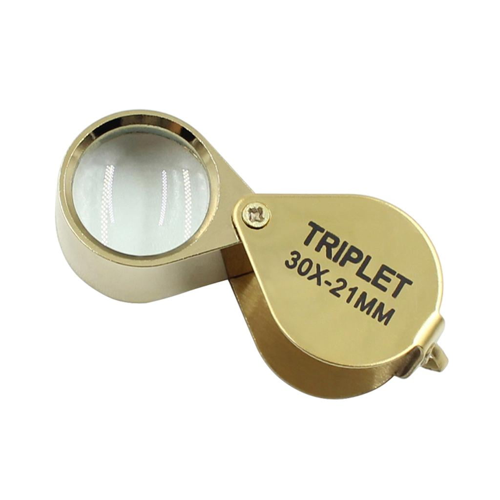 Lupa de Joyero Lupa de Ojos Lupa de 30 *21 Mm Lente Plegable W. Caso ...