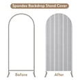 Arch Backdrop 7.2 Ft, Boho Grey Spandex Stretch Fitted Arch Cover ...