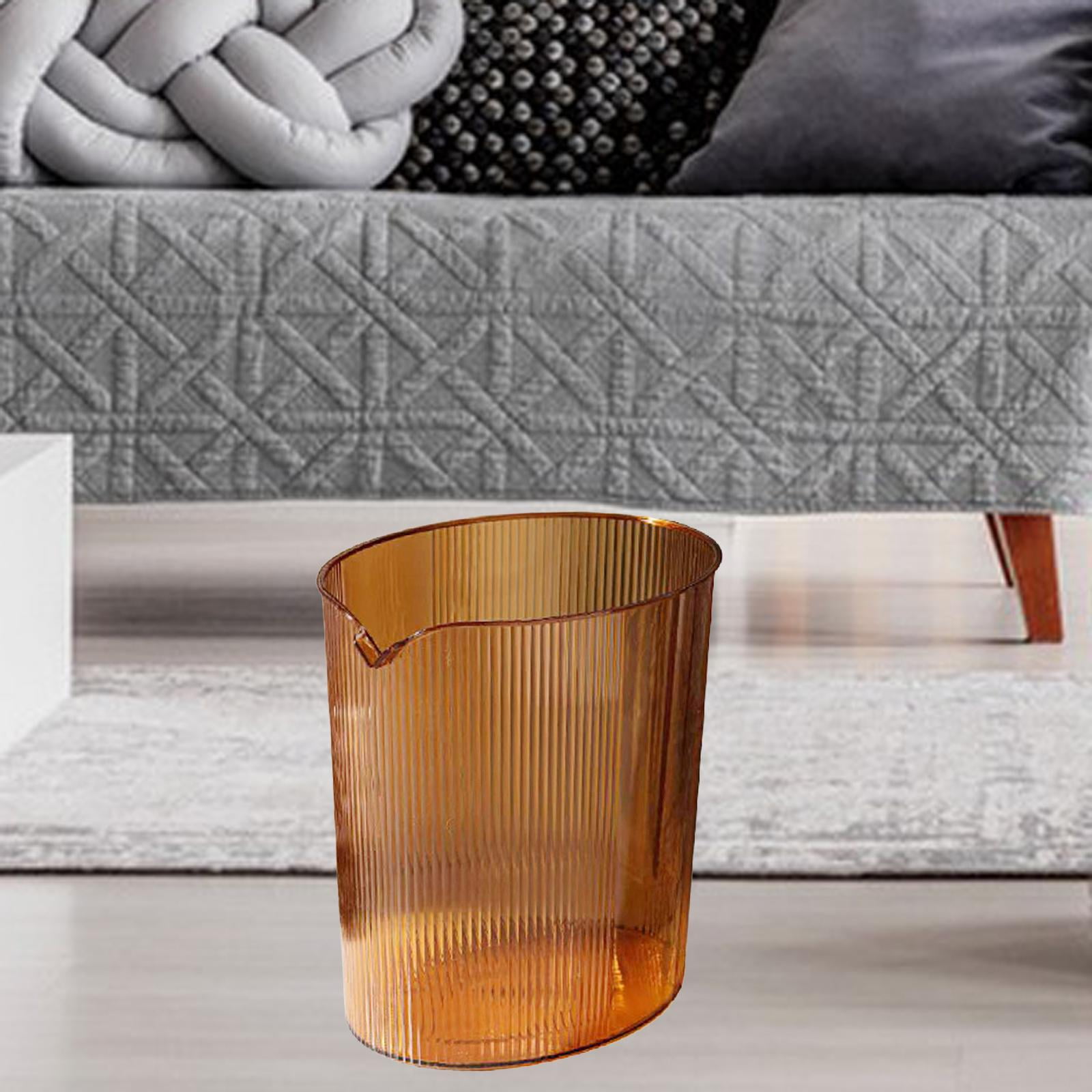 Minimalist Trash Can Without Lid Rubbish Bin Trashcan Transparent Waste ...