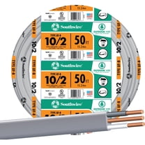 Southwire 50 Ft. 10 AWG 2-Conductor UFW/G Electrical Wire 13056722 ...