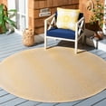 SAFAVIEH Courtyard Adam Striped Indoor/Outdoor Area Rug, Beige/Gold, 6 ...
