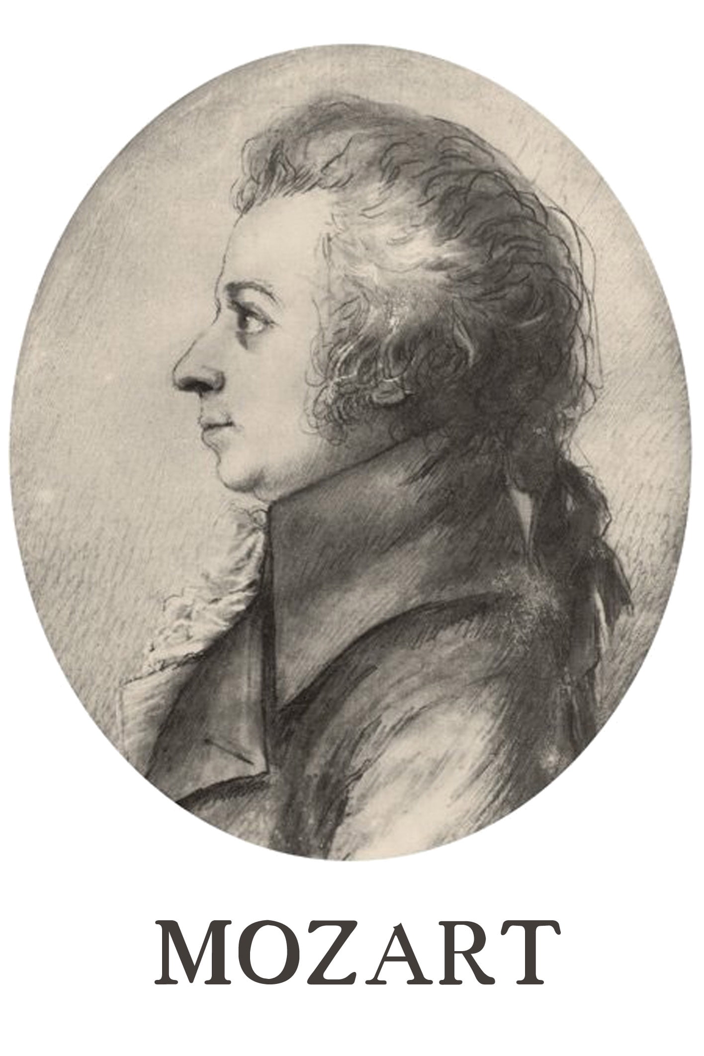 24x36 gallery poster, Drawing of Mozart, by Dora Stock during visit to ...