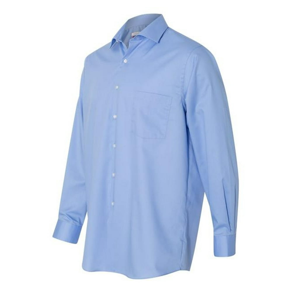 PVH - Van Heusen 13V0439-Periwinkle-XL Mens Long Sleeve Flex Collar ...