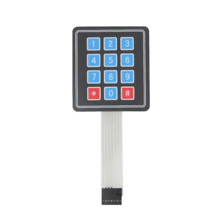 Matrix Array 12 Key Membrane Switch Numpad Keypad for Arduino Avr 4 X 3 ...