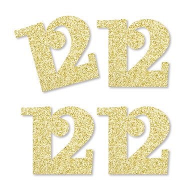 Big Dot of Happiness Gold Glitter 21 - No-Mess Real Gold Glitter Cut ...