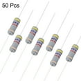 50Pcs 2W 4.7K Ohm Carbon Film Resistor 5% Tolerance 4 Color Bands ...