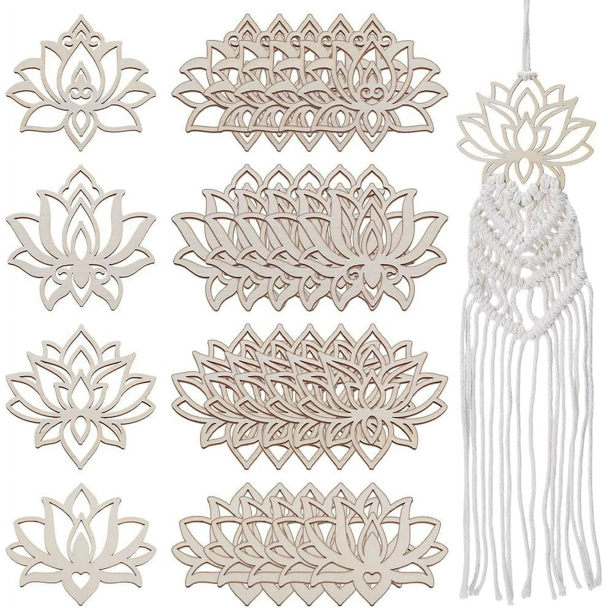 Click here for Nobrand 24pcs 4 Styles Lotus Dream Catcher Wooden... prices