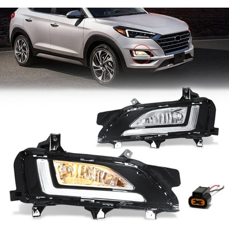 Daytime Running Light For 2019 2020 Hyundai Tucson Fog Light With LED ...