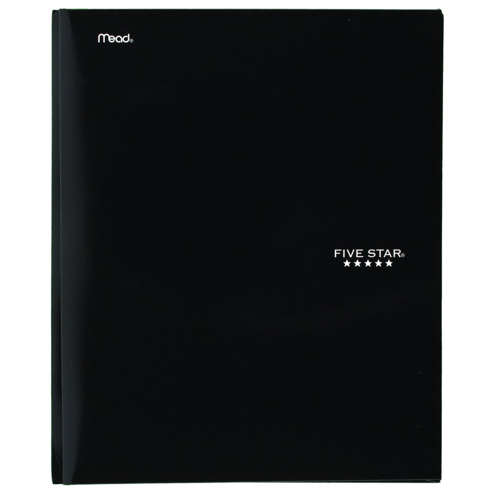 Five Star Pocket and Prong Paper Folder, Black (34675) - Walmart.com ...