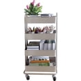 Lorell, LLR45652, Storage Basket Cart, 1 Each, Champagne Gold - Walmart.com