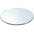 37" Round 3/8" Thick Clear Tempered Glass Table Top with Flat Polished ...