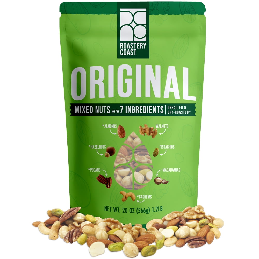 Roastery Coast Original Mixed Nuts | 7 Tree Nut Mix | Almonds, Cashews ...