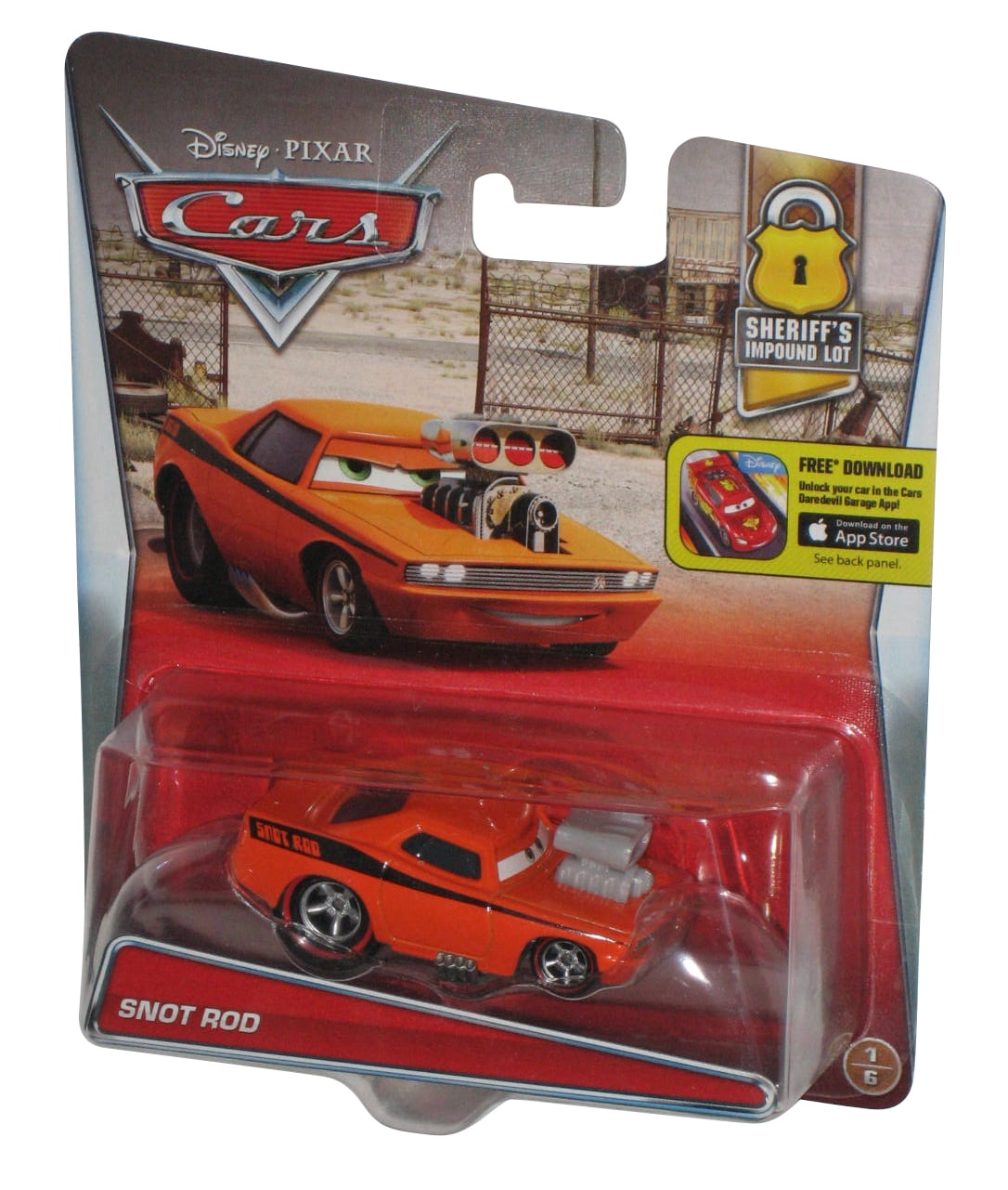 Disney Pixar Cars Snot Rod Sheriff's Impound Lot Series, #1 of 6 Auto's ...