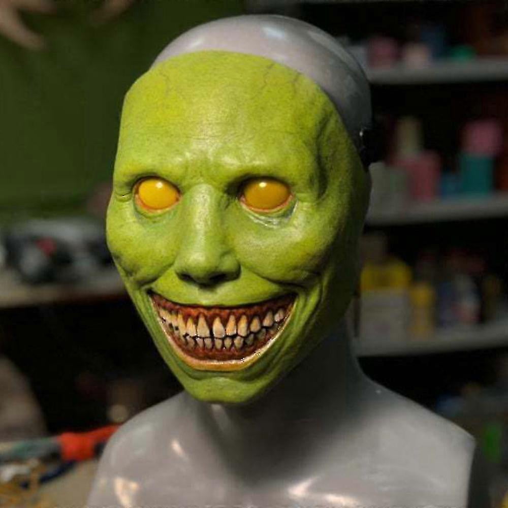 Halloween Horror Demon Monster Smiley Adult Face Mask Cosplay Party ...