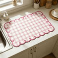 Absorbent Non Slip Kitchen Counter Mat with Bear Print Water Draining ...