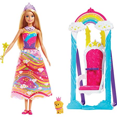 Barbie Dreamtopia Rainbow Cove Princess Swing Set | Walmart Canada