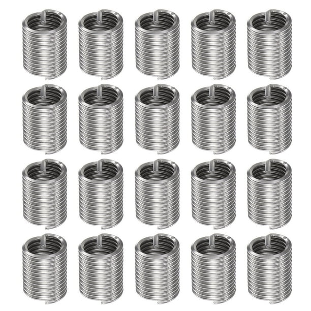 20uds Alambre Roscados Insertos 5/8-11 UNC 2D 31,8mm 304 Inoxidable Acero Helicoidal Espiral ...