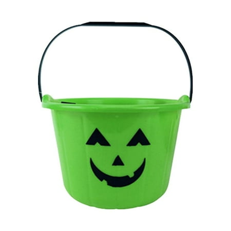 Halloween Trick Or Treat Pumpkin Bucket Jack O Lantern Candy Basket ...