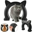 Cat Door for Interior Doors,Cat Puppy Door with Lockable Safe Magnetic ...