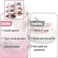 Tea Cup and Saucer Set of 6 (12 pieces), Floral Tea Cups, 8 Oz.Bone China Porcelain - Walmart.com
