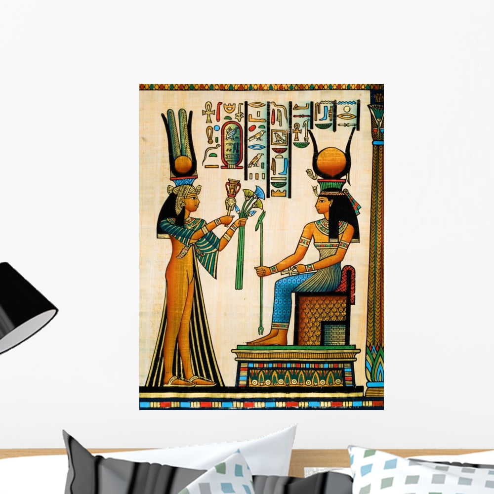 Egyptian Papyrus Wall Mural Decal by Wallmonkeys Vinyl Peel and Stick ...