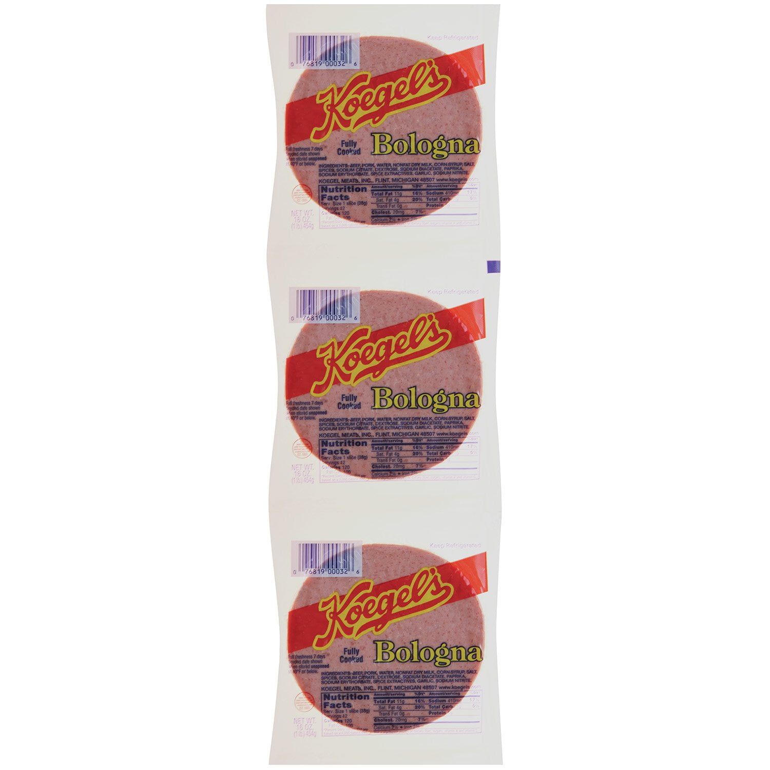 Koegel's Bologna 1 lb., 3 ct. - Samsclub.com
