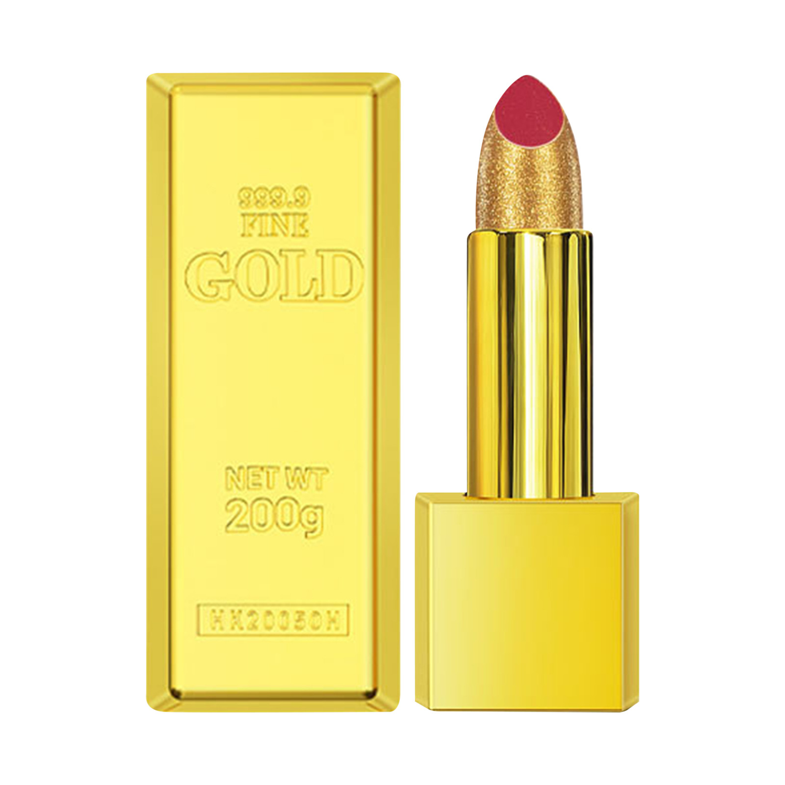 amousa Lipstick Gold Bar Design Shimmering Lipstick For Long-lasting ...