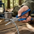 Compact 2-in-1 Foldable Scissors with Measuring Ruler - Stainless Steel ...