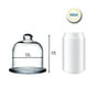 Mini Stand with Dome, Glass Food Preservation with Lid, 4.1 in ...