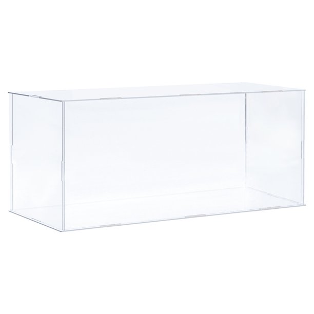 Acrylic Display Case Plastic Box Cube Storage Box Transparent Assemble ...