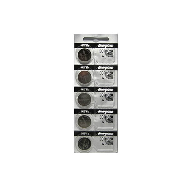 5 Pcs Energizer CR1620 ECR1620 CR 1620 3V Lithium Batteries - Walmart ... 5 Pcs Energizer CR1620 ECR1620 CR 1620 3V Lithium Batteries - Walmart ...