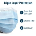 Disposable Face Masks 3-Ply Individually Wrapped , 50ct - Blue ...