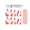 Salon Perfect Modern Art Press on Nails, Red Swirl Fake Nail Kit, 30 ...