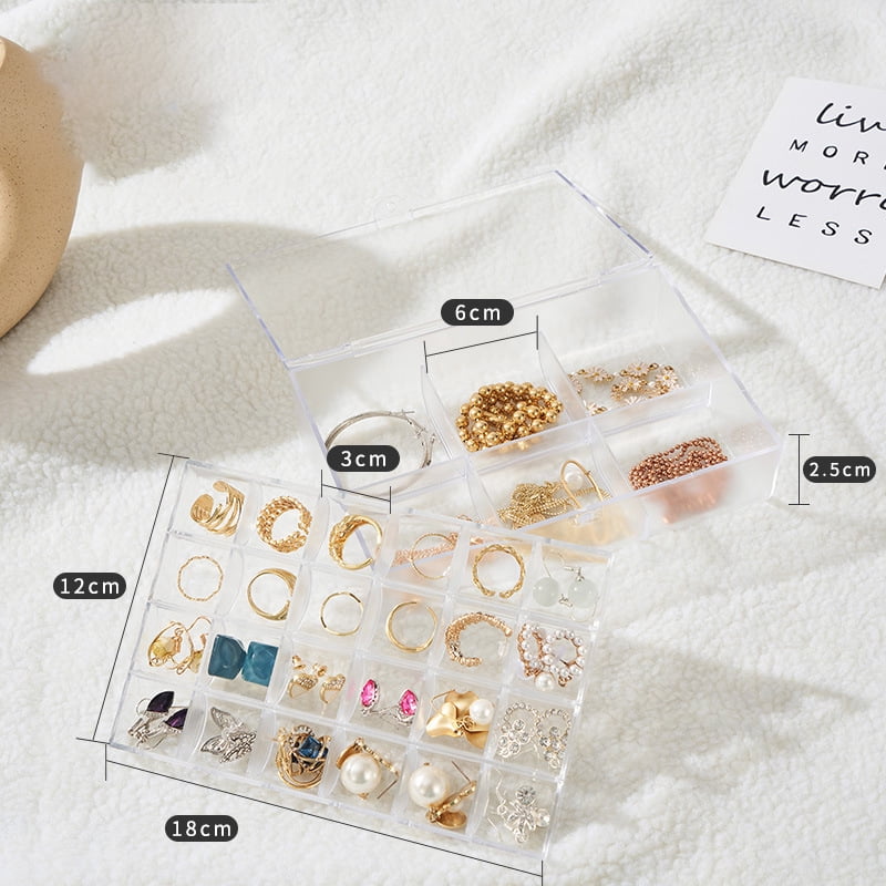 KYAIGUO Clear Plastic Organizer, Jewelry Storage Container with ...