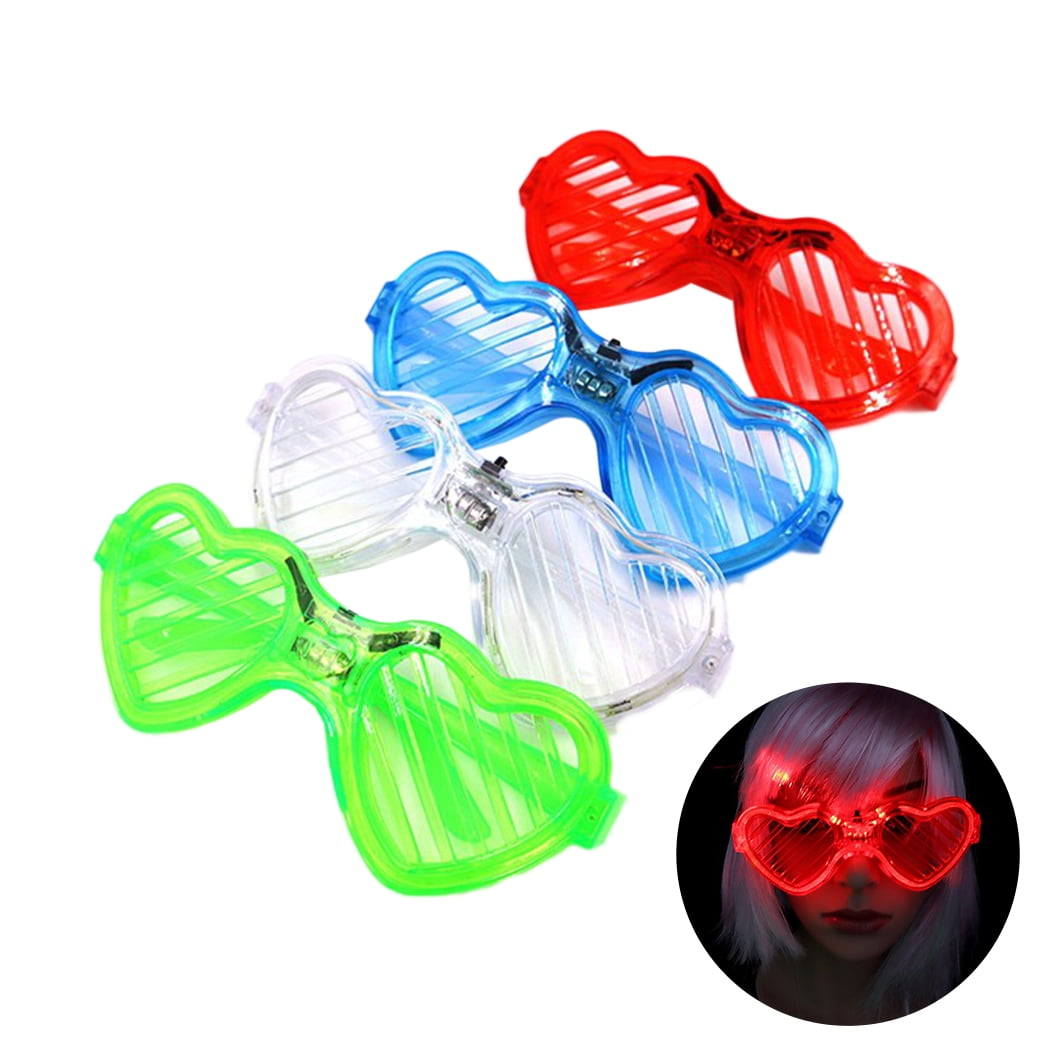 Click here for Bangcool 4 Pairs Led Party Glasses Heart Shape Fun... prices