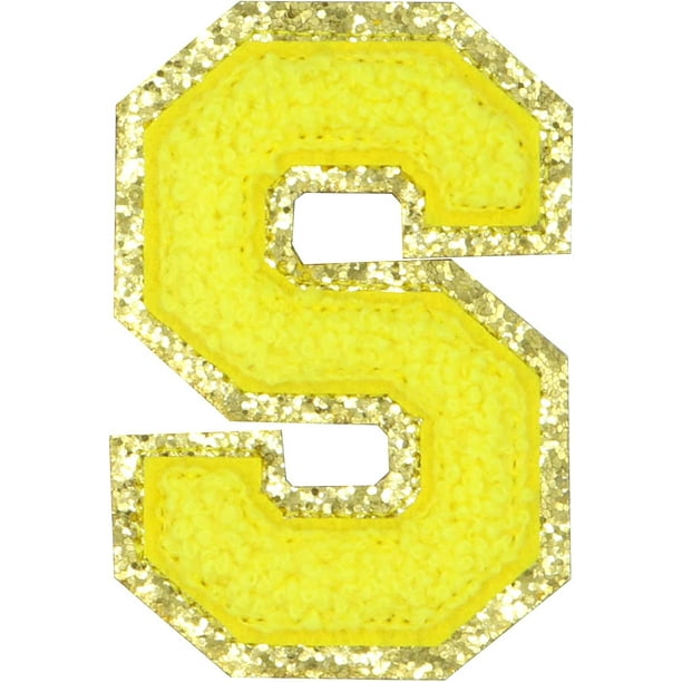 English Letter S Iron On Repair Patches Alphabet Sewing Appliques ...