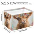 1-Pack Square Closet Organizers with Handles Open Basket Bins Small ...