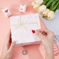 2 Rolls 2 Styles Paper Self-Adhesive Stickers Heart for Gift Packaging ...