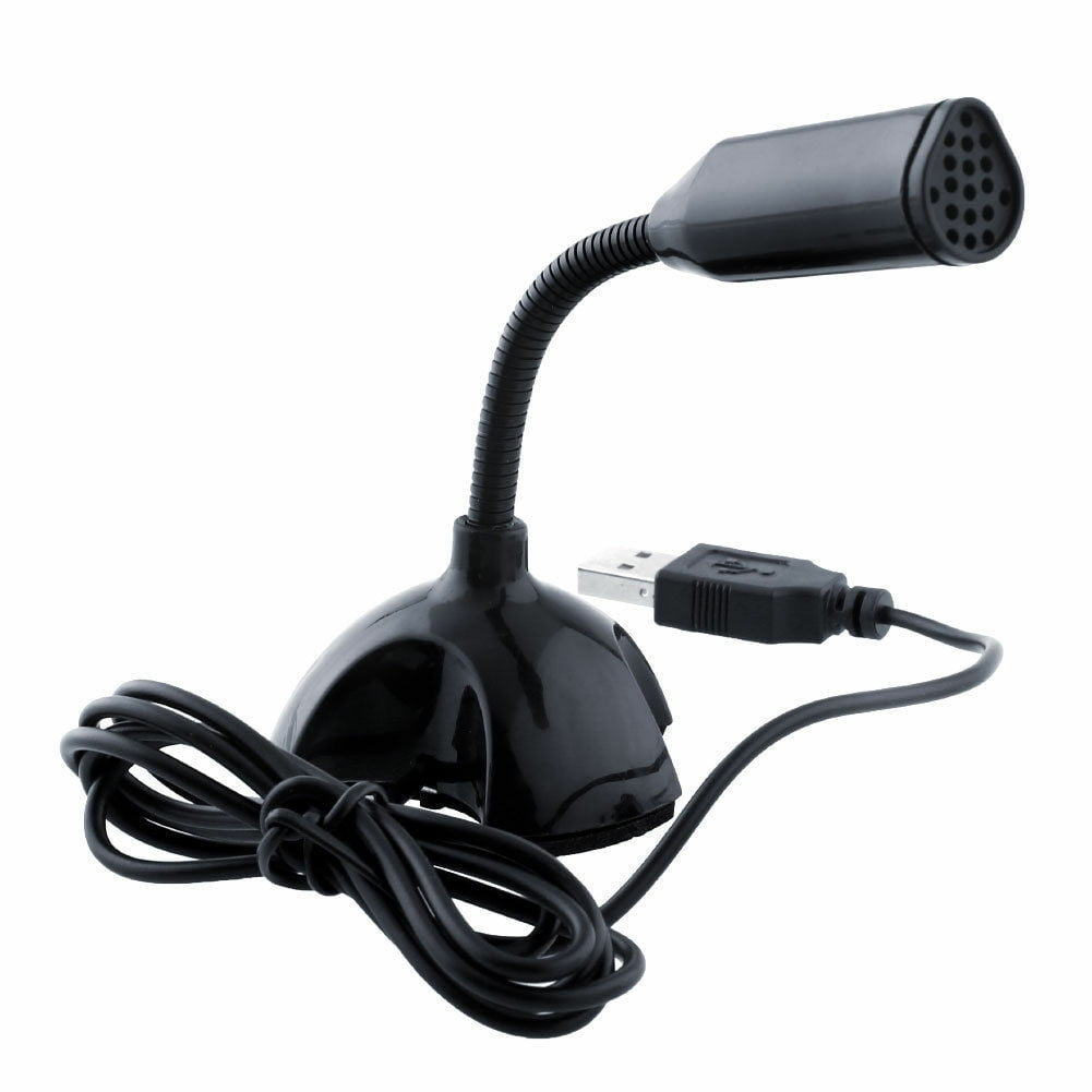 CableVantage USB Stand Instrument Microphone for Tablet Laptop Black ...