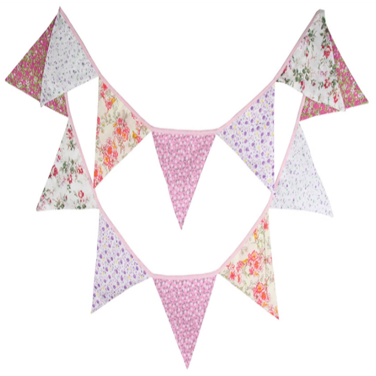 Paquete de 12 banderines vintage, guirnalda vintage de banderines de 3 ...