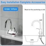 iFCOW Instant Tankless Water Heater Faucet, 110V Electric Tap, 3000W, LED Temperature Display ...