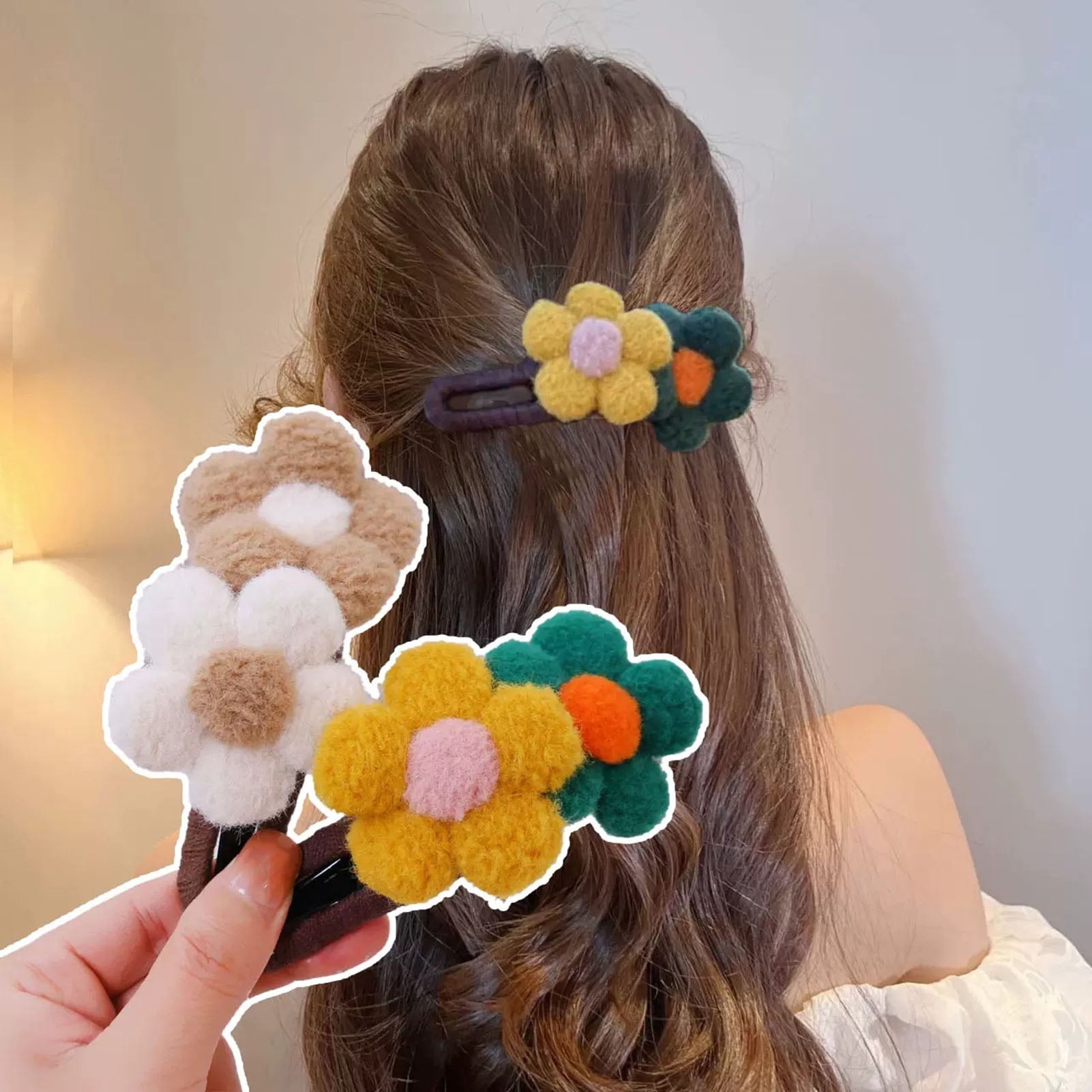 Anvazise Bright Color Strong Grip Hair Clip Exquisite Anti-slip Elegant ...